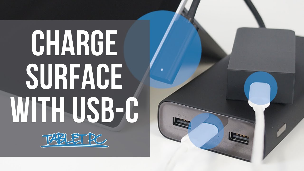 How to charge your Surface with a USB-C Cable - 2020 Update