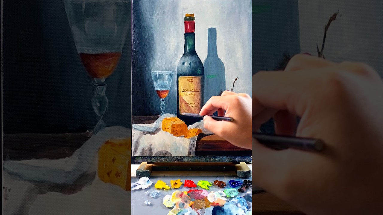 🔥 Don’t Watch If You Don’t Believe This Is Acrylic! #huyhoihoaart #painting #acrylicpainting