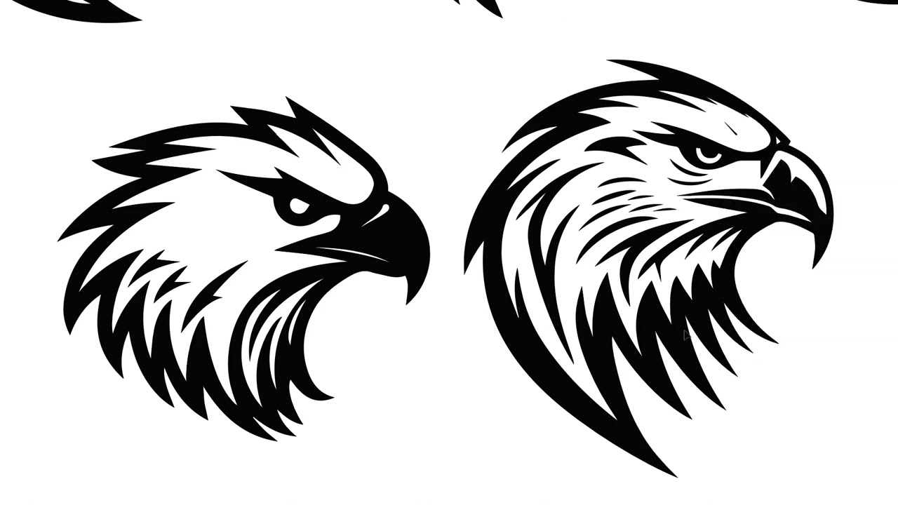 Eagle Head SVG Mascot Cut File Cricut Clipart Png