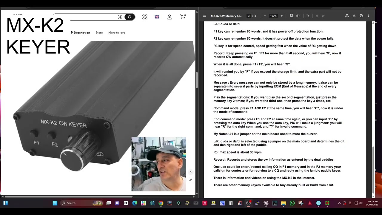 MX-K2 CW KEYER instructions (GM4DKO)