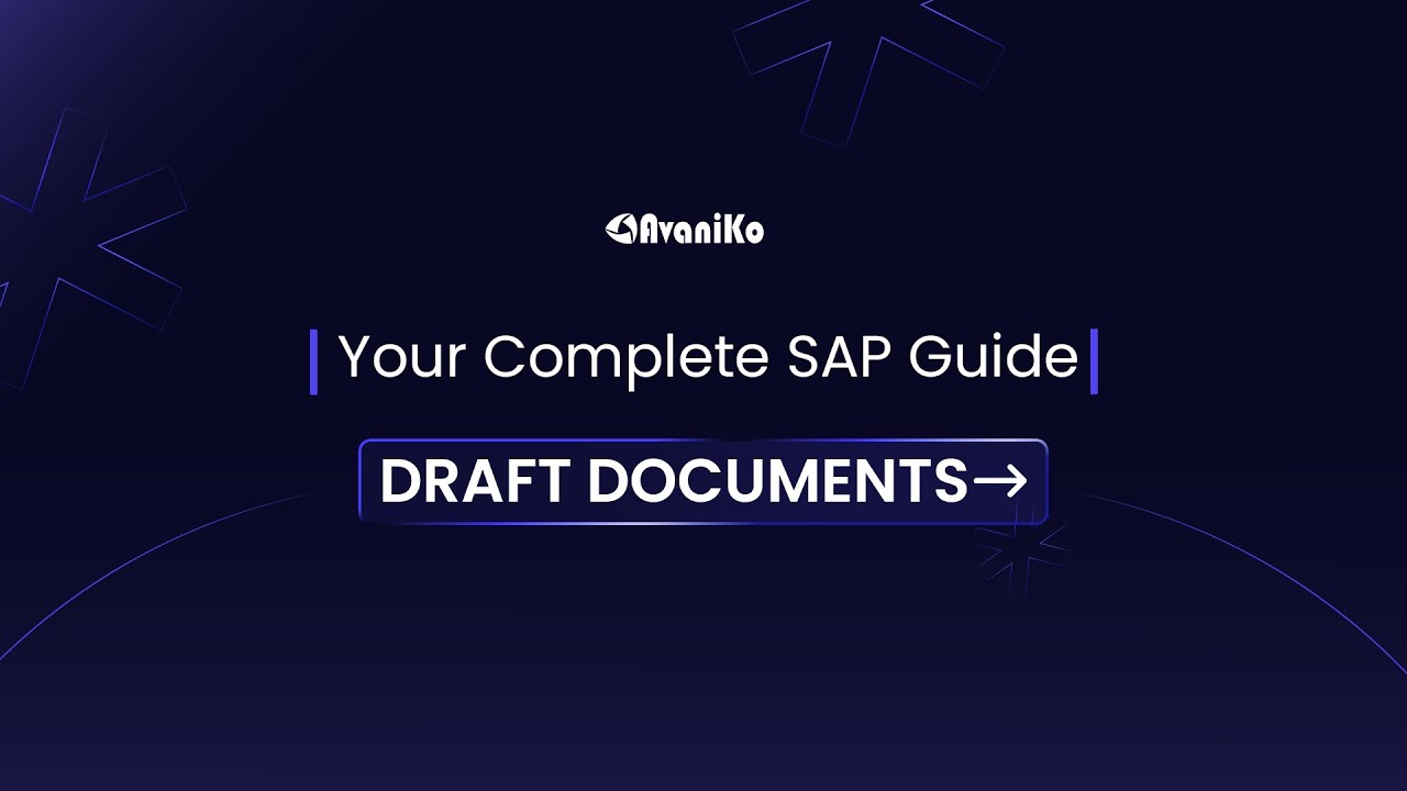 📌 SAP Business One Training: Mastering Draft Documents | Step-by-Step Guide