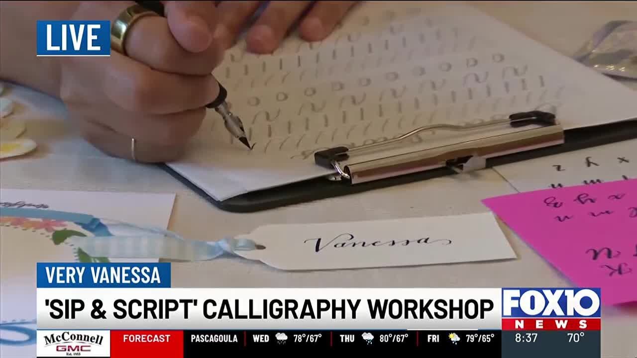 Modern Calligraphy Workshop with Sip & Script