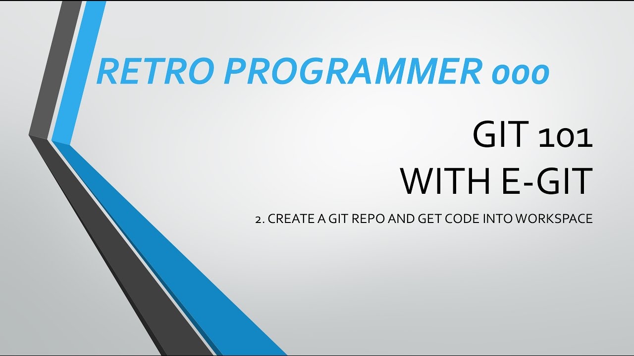Creating a git repo and getting code into eclipse workspace in EGit