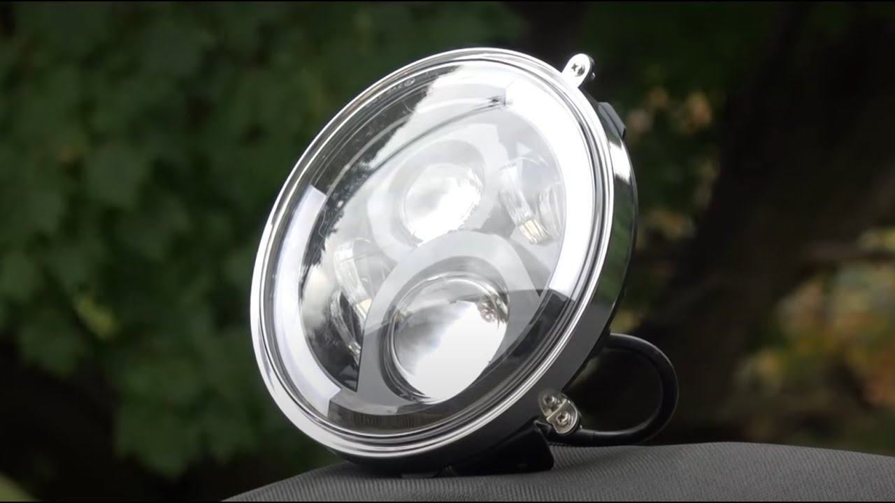 How to install LED Headlight adapter for Kawasaki 900 1500 1600 1700 2000 Suzuki Boulevard C50 C90