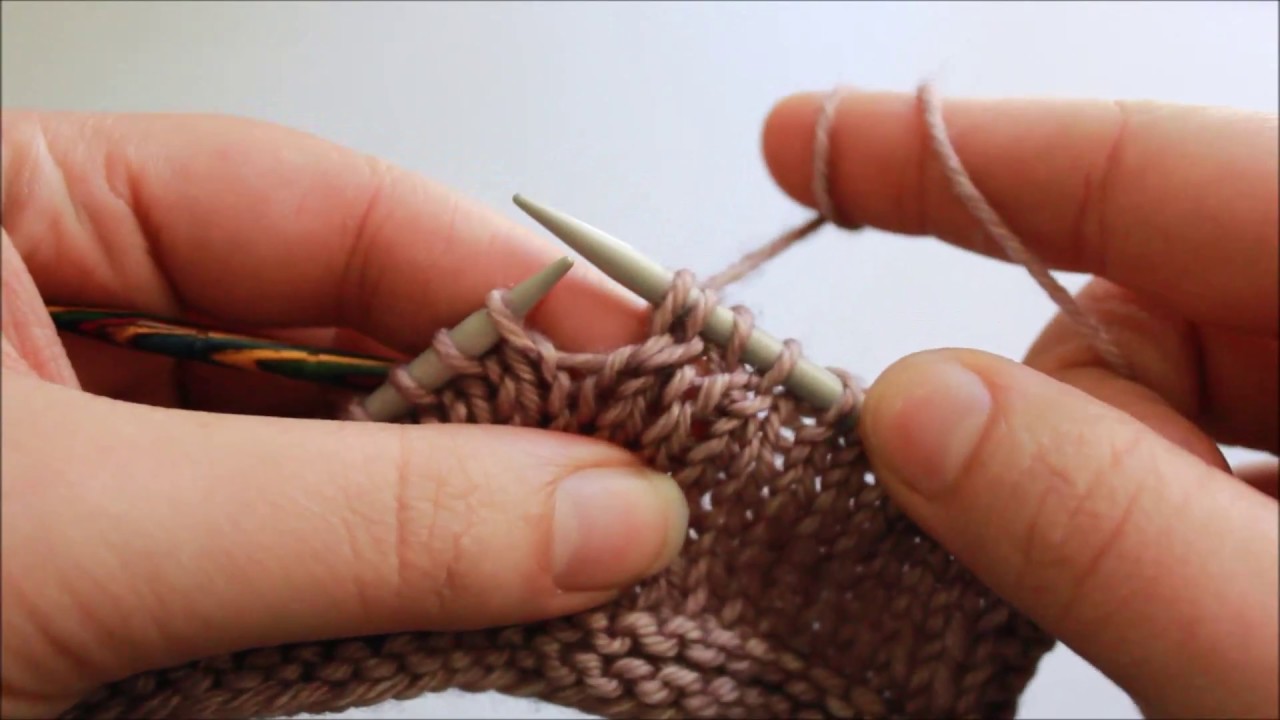 RT (Right Twist), Knitting Stitch Tutorial