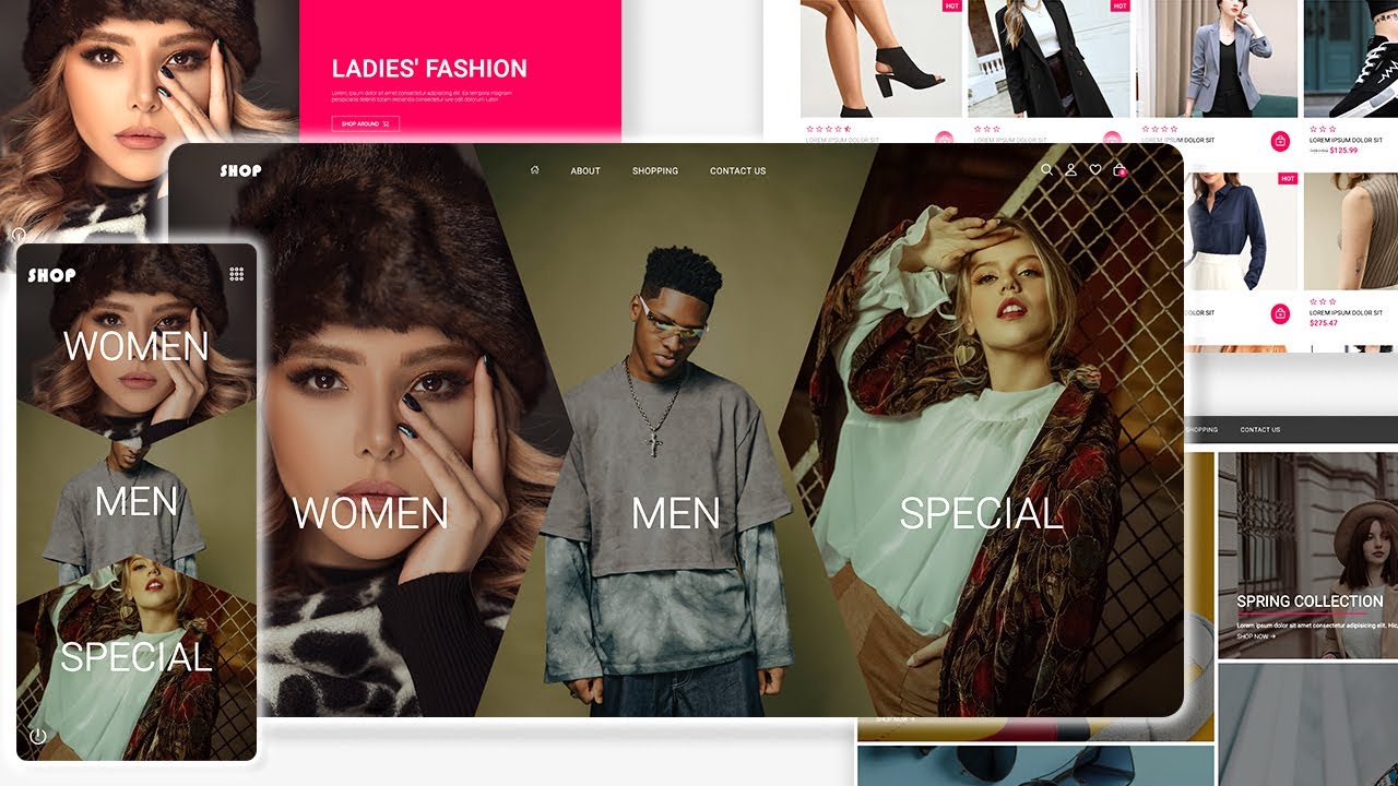 Fashion Ecommerce Elegance: HTML, CSS, JavaScript Web Magic! ✨👗