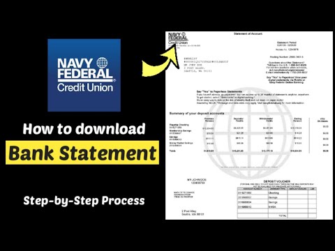Download Statement Navy Federal Bank Account | Navy Federal Credit Union Transaction History CSV PDF