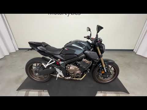 Used 2023 Honda CB650R ABS CB650RA Motorcycle for sale near Akron, OH.