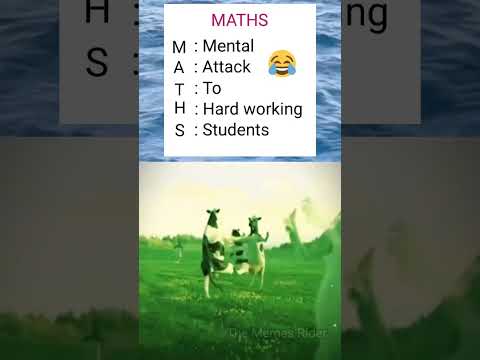 memes: full form of maths 💯🤣🤣🤣😂