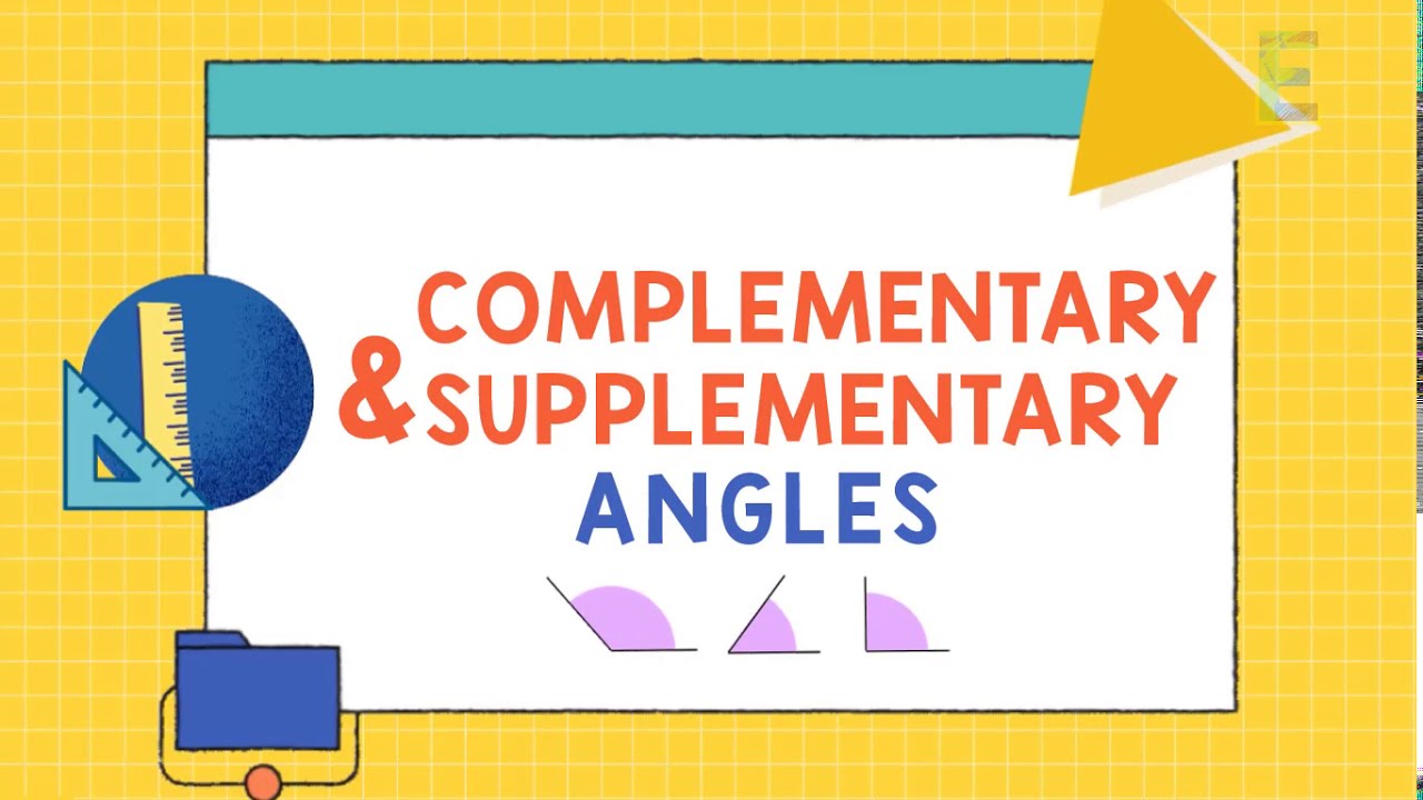 COMPLEMENTARY & SUPPLEMENTARY ANGLES | Math Animation