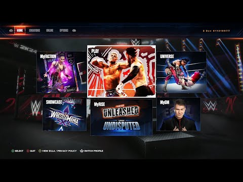 WWE 2K24: Main Menu, Selection Screen, Ratings, Arenas, Unlockables, Referees & More!