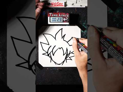 How to Draw GOKU in 40 Seconds