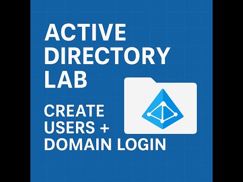 Active Directory Lab: Create Users