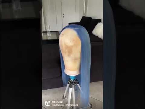 Powder Blue Wig Custom Colored Clip 💙