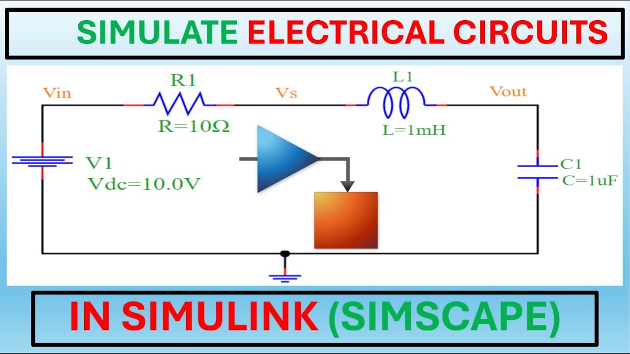 How to Develop and Simulate an Electrical Circuit in SIMULINK using Simscape.