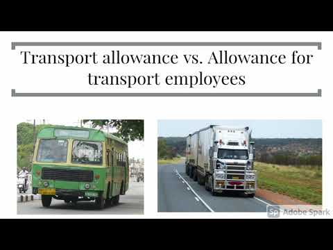 Transport Allowance vs. Allowance for transport employees in tamil