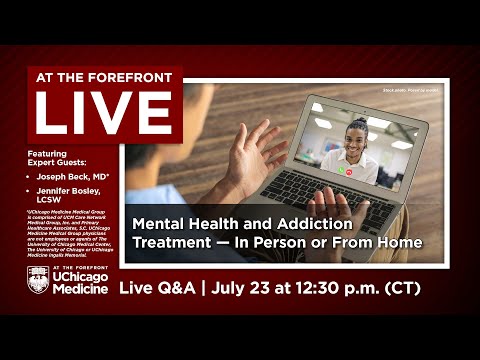 Mental Health and Addiction Treatment - In Person or From Home