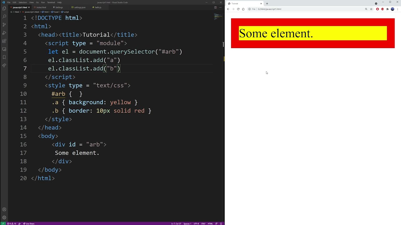 CSS how to add multiple classes dynamically with JavaScript
