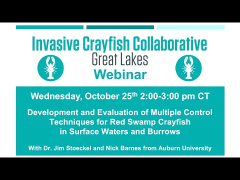 Development of Multiple Control Techniques for Red Swamp Crayfish in Surface Waters and Burrows