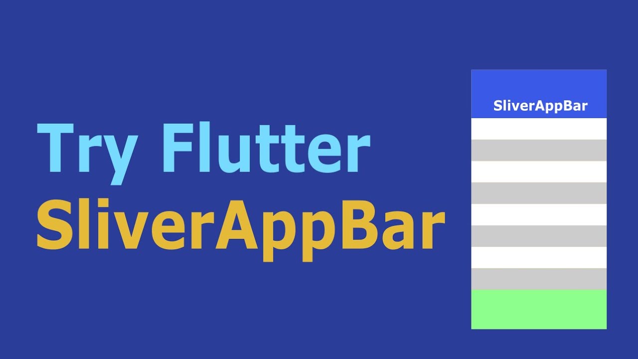 SliverAppBAr - Try Flutter