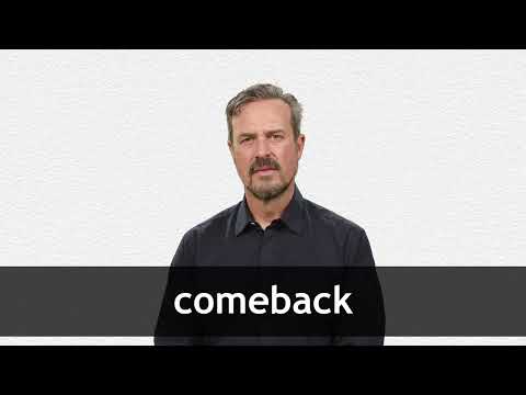 COMEBACK definition in American English | Collins English Dictionary