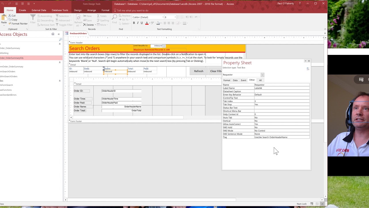 MS Access Generic Search Form - Free Code!