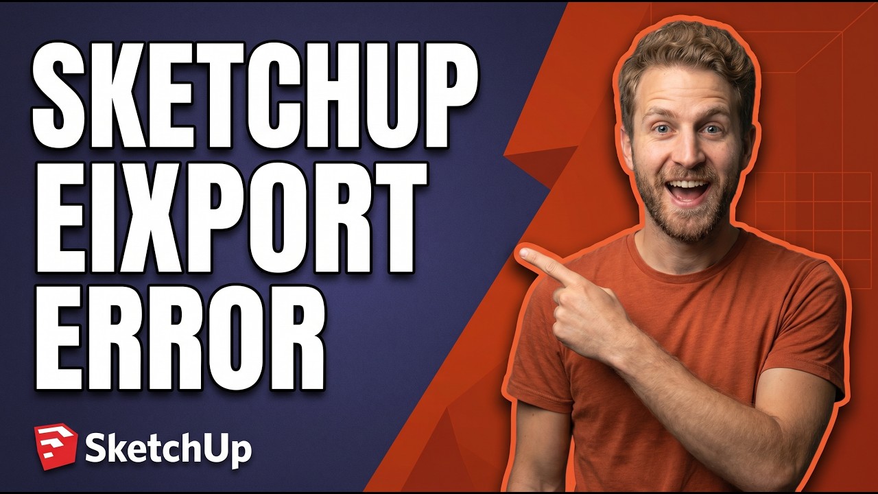 SketchUp Export Error (Easy Fix Guide)