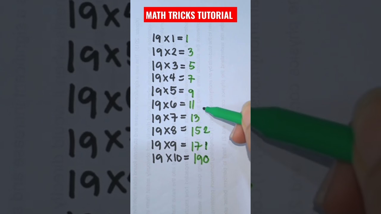 Part 16: Math Tricks Tutorial #math #mathematics #mathtricks #shorts #short #shortvideos