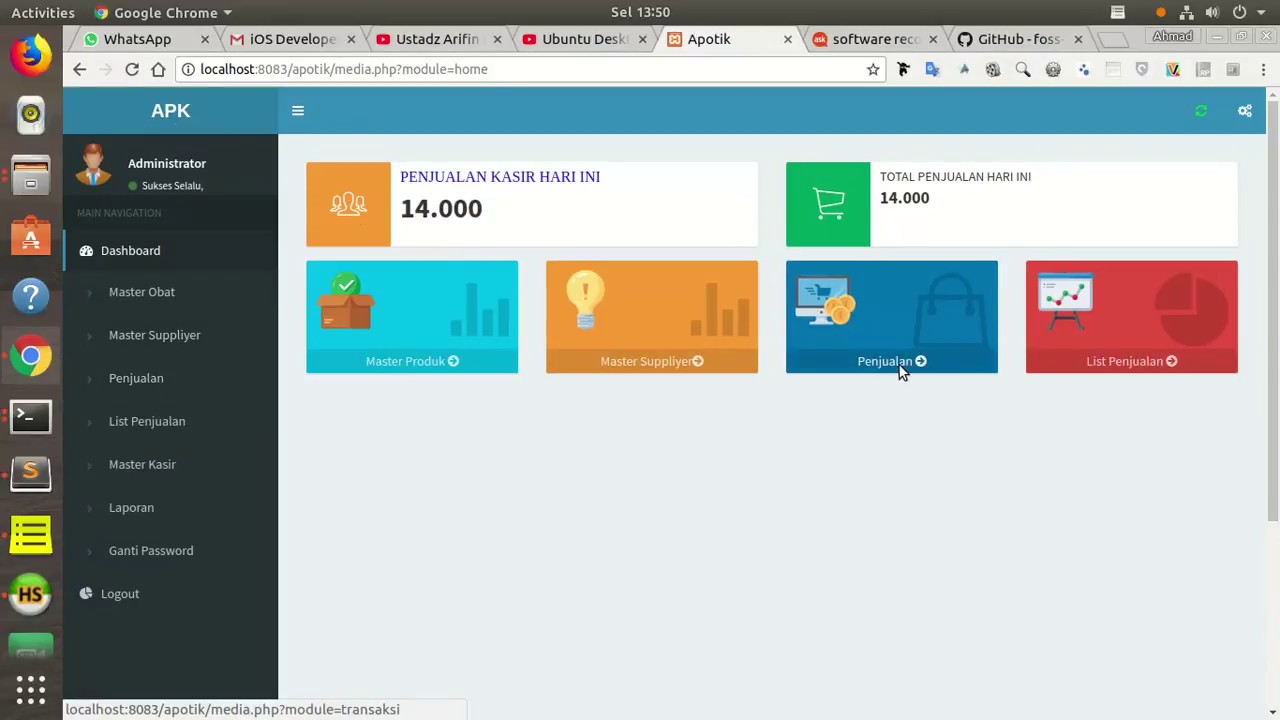 Aplikasi Apotik Berbasis Web Free