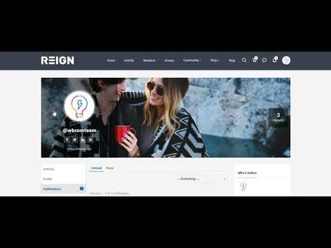 Reign With BuddyPress Nouveau