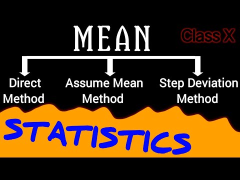 How to find Mean | Statistics class 10 | Chapter 14 | All 3 methods