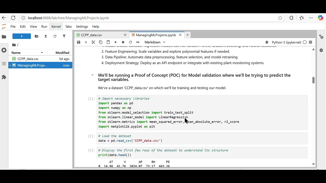 Peer Graded Assignment Course 2: Managing Machine Learning Projects
