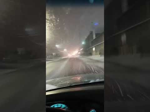 Driving Through Our First Snow of Winter in Gainesville, Ga (2021)