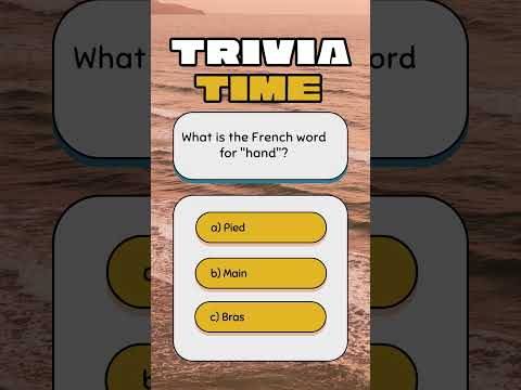 What is the French word for "hand"?