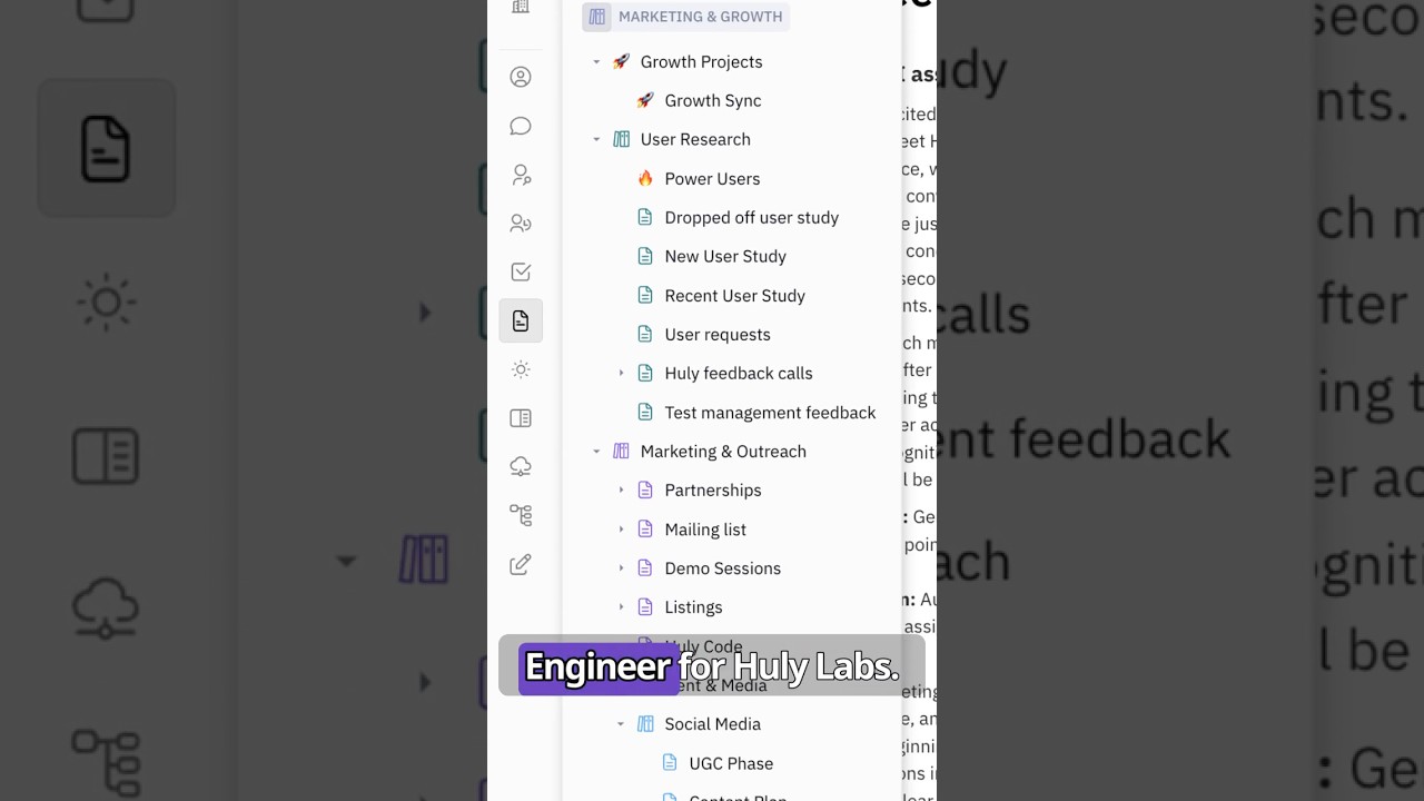 How I use documents as a Growth Engineer at Huly Labs