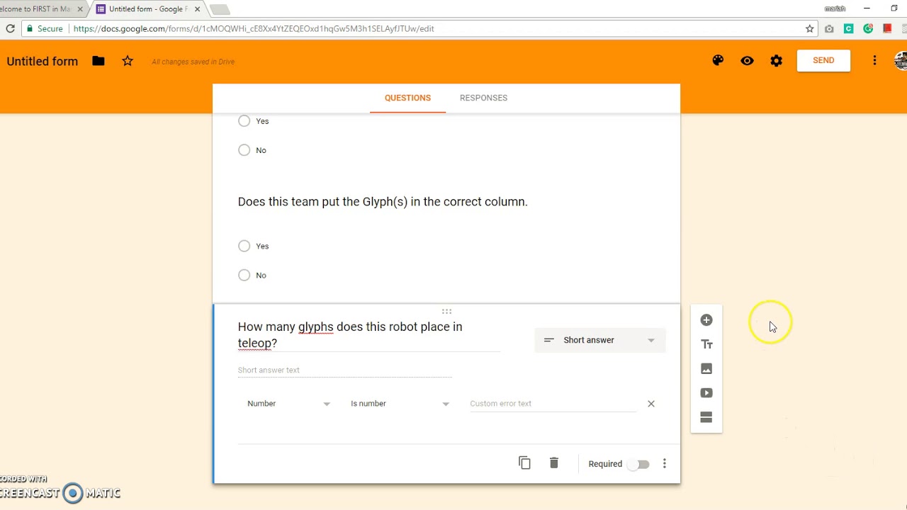 How to use Google Forms to make a Scouting Sheet.
