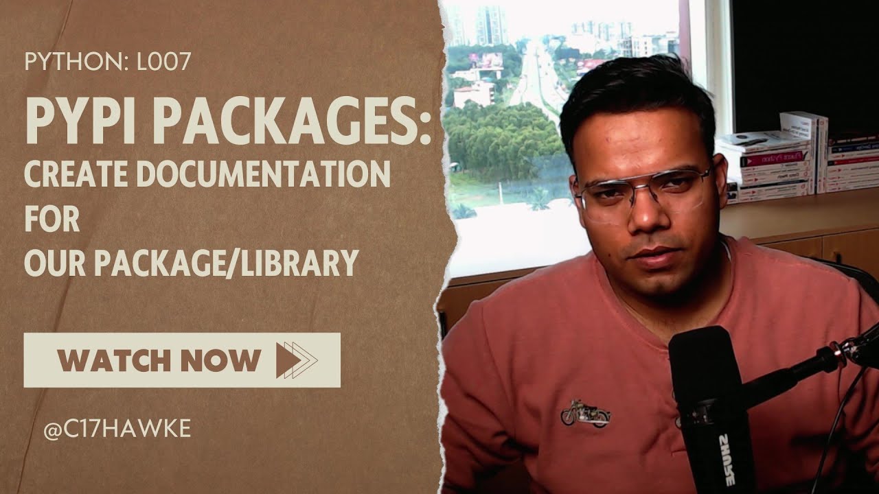 007 Create documentation of our python package/library | #c17hawke