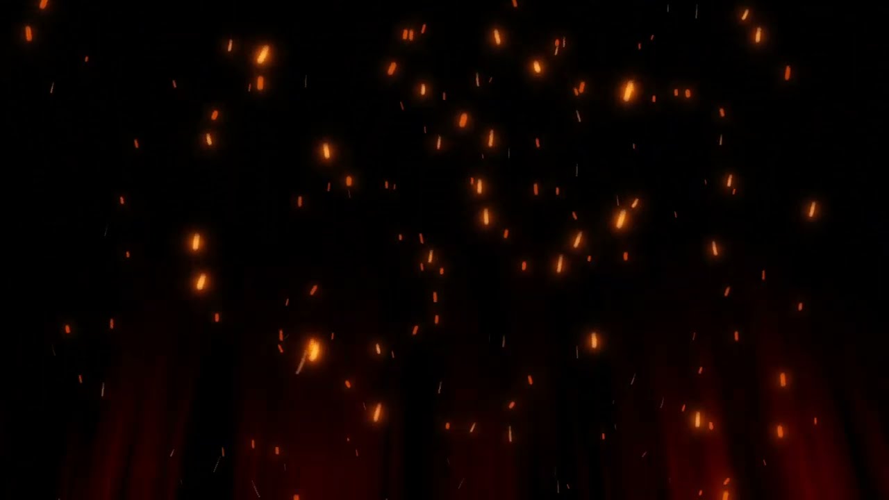 Fire Burning Hot Sparks Rising Background Free Video