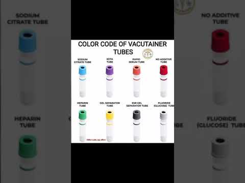 Colour code of Vacutainer tubes ! Medical lab tubes ! Nursing ! pharmacist ! Bmlt #Dmlt #shorts