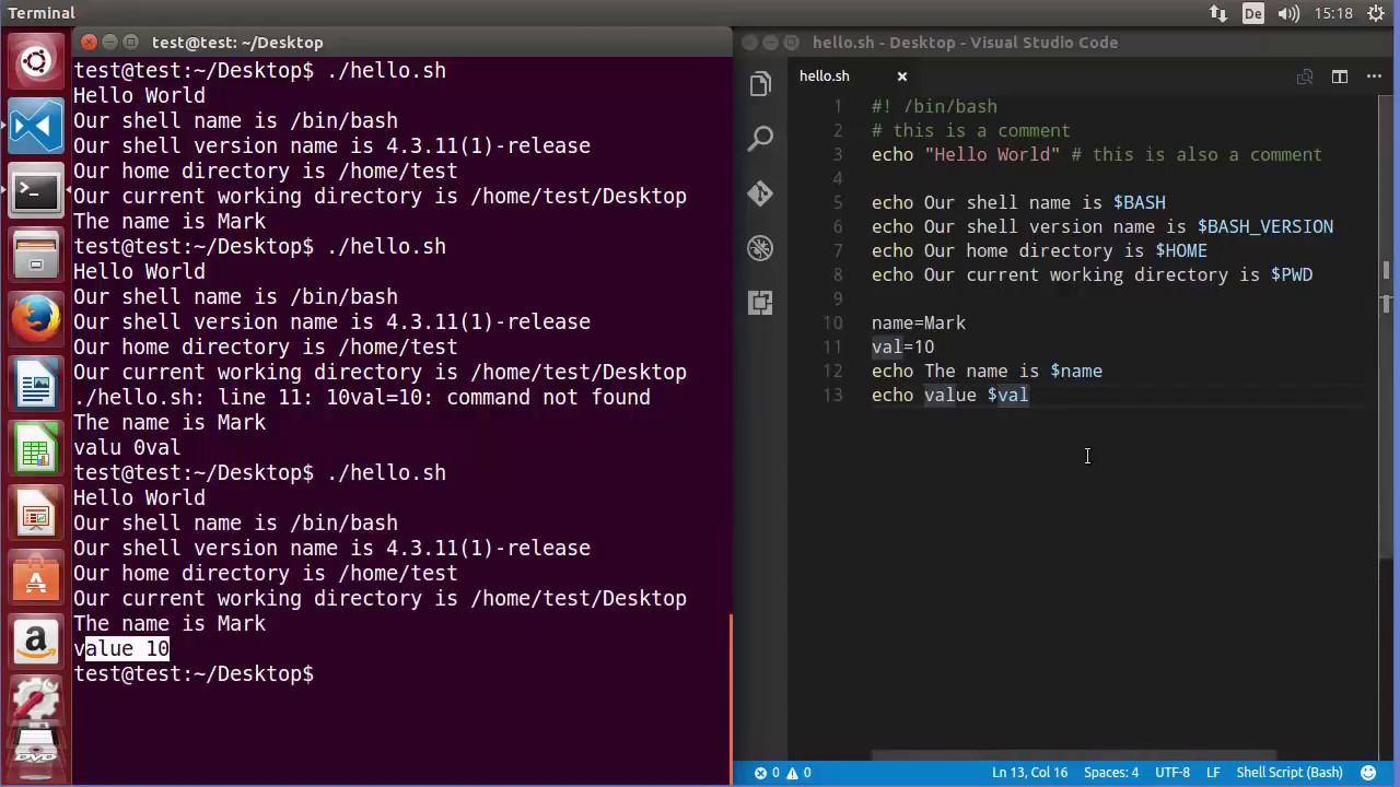 Shell Scripting Tutorial for Beginners [03]  Read User Input HD