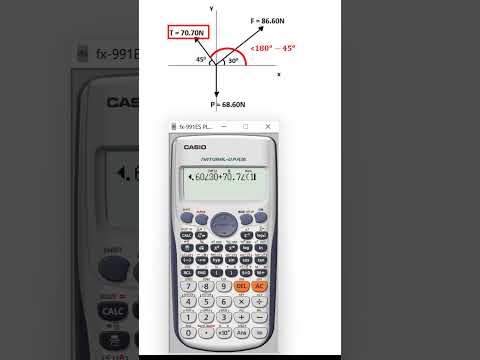 How to Find resultant of con-current & co-planer forces using calculator Engineers Academy #vector