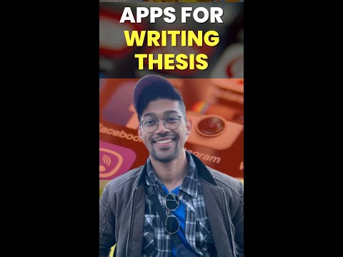 Apps for Writing Thesis by Nikhilesh Dhure. #shorts #apps #thesis #germany #studyingermany