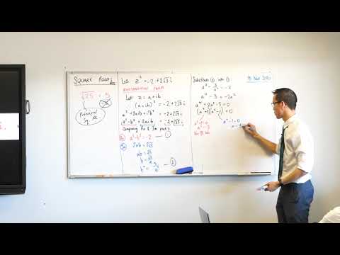 Square Roots of a Complex Number (3 of 3: Solving in rectangular and exponential form)