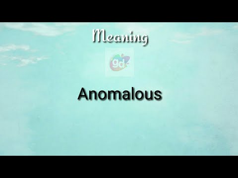 Anomalous Meaning with Pronunciation||Googul Dictionary#anomalous
