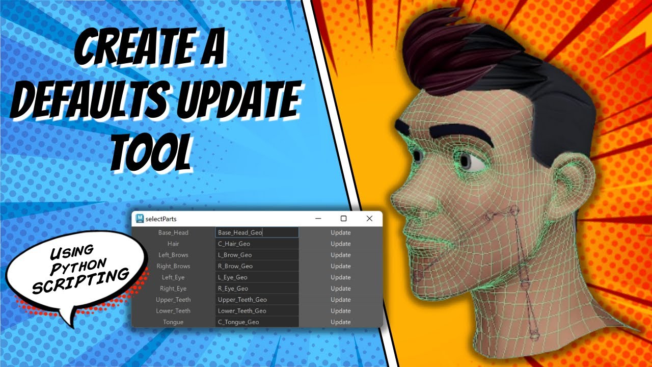 Create a Update Defaults Tool with Python in Maya