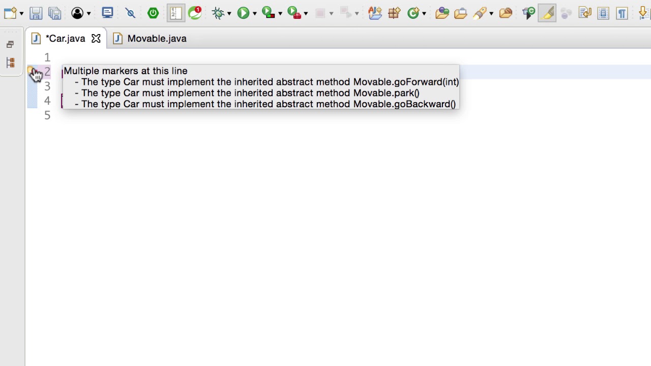 Implementing Java Interfaces in Eclipse in less than 1 minute