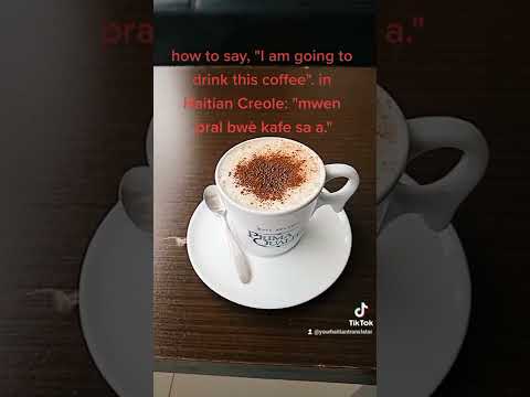 Turn English to Haitian Creole audio : "I am going to drink this coffee" Mwen pral bwè kafe sa a