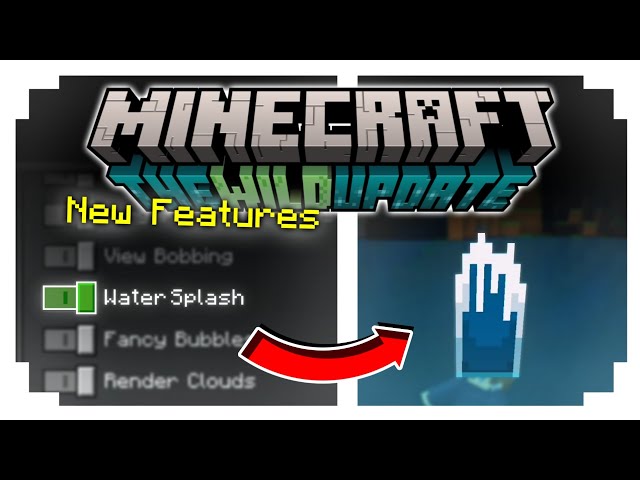 water splash (only in bedrock) Minecraft Texture Pack