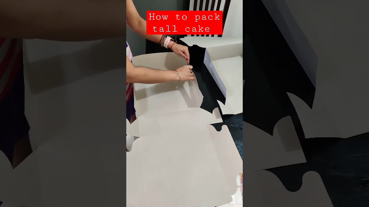 How to pack tall cake #packing #packaging #tallest  #cake #simpleidea #easymethod