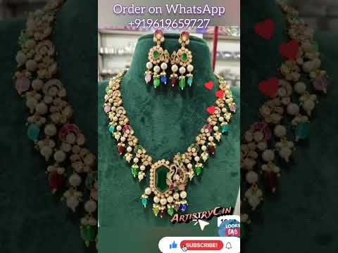Party Wear Peacock Designs Long Necklace Sets #trending #shopnow #fashion @ArtistryC 9-6-25